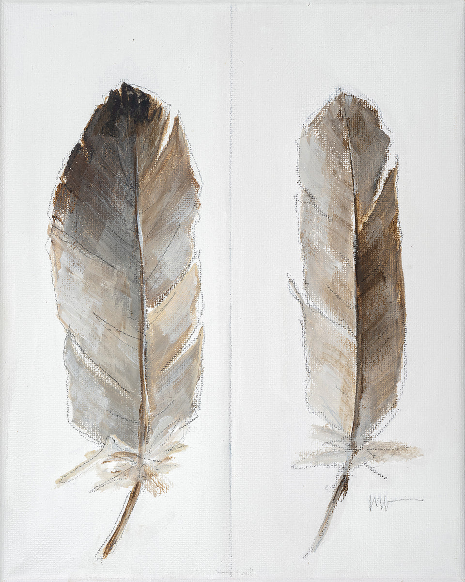 Two Feather Study – Mary Gregory Studio